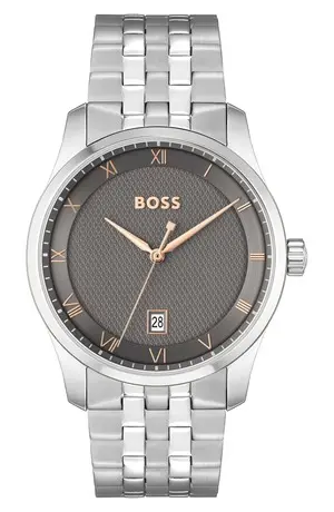 BOSS BOSS Principle Bracelet Watch Gray