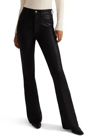 FAVORITE DAUGHTER The Valentina Coated Bootcut Jeans