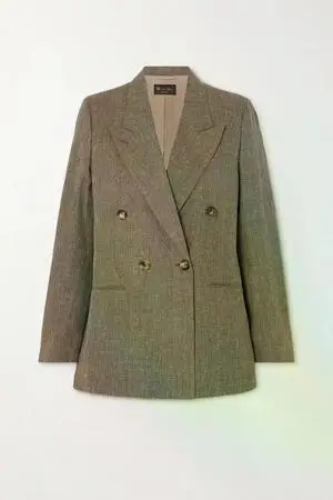 Loro Piana Aurora Double-breasted Blazer - Neutrals