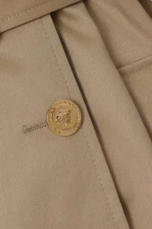 Versace Icons Belted Double-breasted Cotton-gabardine Trench Coat