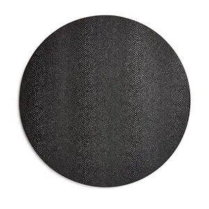 BENSON MILLS FOR BLOOMINGDALE'S Reversible Snakeskin Round Placemat - Black/bronze