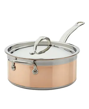 HESTAN Copperbond 4-quart Induction Copper Saucepan With Lid