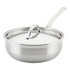 HESTAN Probond Forged 3.5-quart Professional Clad Stainless Steel Essential Pan With Titum Nonstick