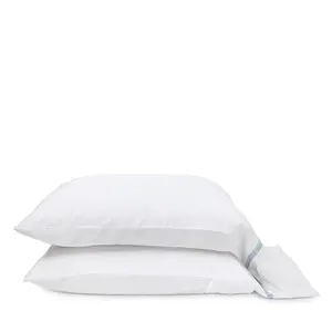 POM POM AT HOME Langston Sateen Standard Pillowcase, Pair - Blue