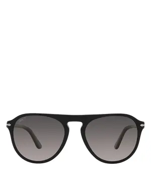 Persol Polarized Pilot Sunglasses - Black