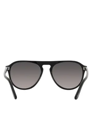 Persol Polarized Pilot Sunglasses - Black