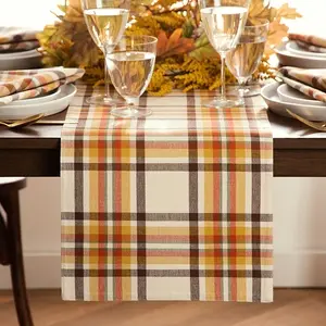 ELRENE HOME FASHIONS Russet Harvest Woven Plaid Table Runner, 13 X 70 - Multi