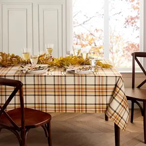 ELRENE HOME FASHIONS Russet Harvest Woven Plaid Tablecloth, 52 X 70 - Multi