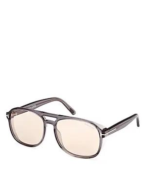 TOM FORD Navigator Sunglasses 58mm Grey/brown