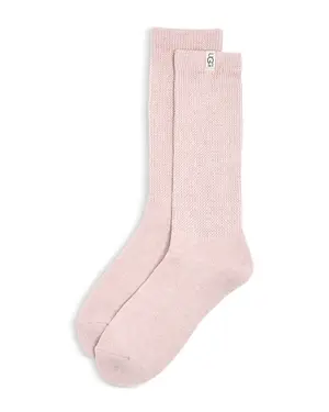 UGG Shealy Cozy Crew Socks - Ashen Rose