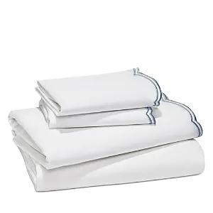 SKY Scalloped Sheet Set, Queen Stormy Mist