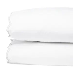 SKY Scalloped Standard Pillowcase, Pair - Reflection Grey