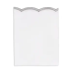 SKY Scalloped Sheet Set, Twin - Reflection Grey