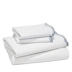SKY Scalloped Sheet Set, Twin - Stormy Mist