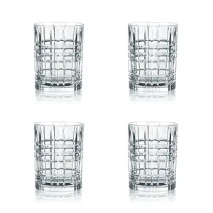 NACHTMANN Square Whiskey Tumblers, Set Of 4 - Clear