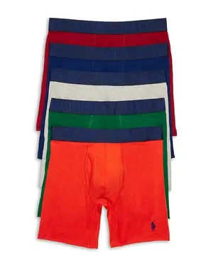 Polo Ralph Lauren 4d Flex Cooling Boxer Briefs, Pack Of 5 - Multi Pack