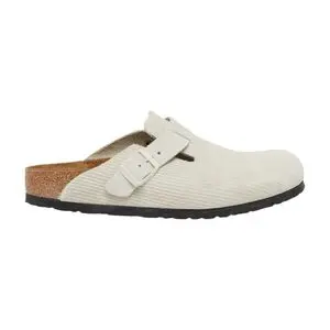 BIRKENSTOCK Boston LEVE Corduroy Antique Clogs Antique_white