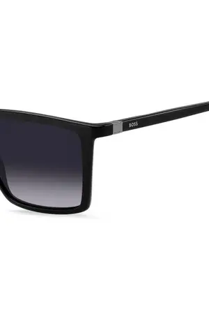 BOSS 56mm Flat Top Sunglasses - Black