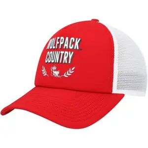 Adidas Nc State Wolfpack Phrase Foam Front Trucker Adjustable Hat
