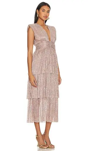 SABINA MUSAYEV Bonita Metallic Dress