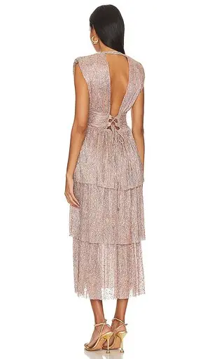 SABINA MUSAYEV Bonita Metallic Dress
