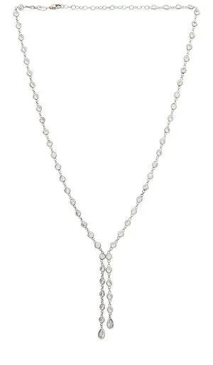 SHASHI SHASHI Bezel Lariat Necklace