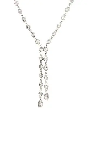 Shashi Bezel Lariat Necklace