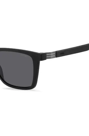 BOSS 53mm Square Full Rim Sunglasses - Black