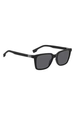 BOSS 53mm Square Full Rim Sunglasses - Black