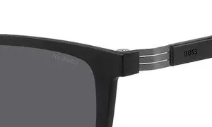 BOSS 53mm Square Full Rim Sunglasses - Black