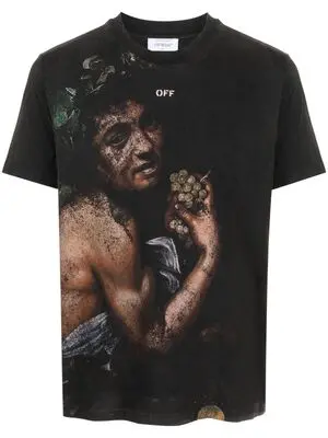 Off-White Bacchus-print Cotton T-shirt