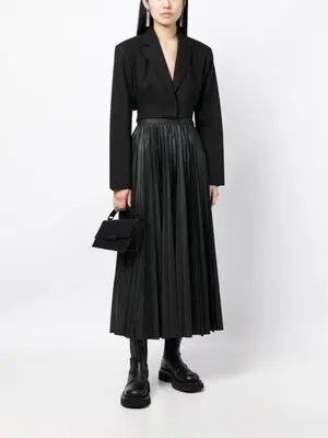 Junya Watanabe High-waist Pleated Midi Skirt