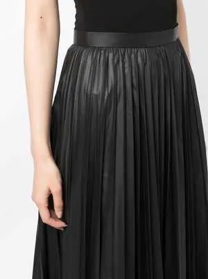 Junya Watanabe High-waist Pleated Midi Skirt