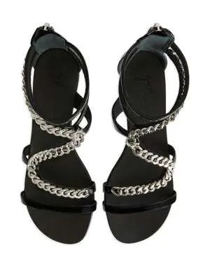 GIUSEPPE ZANOTTI Samantha Chain Flat Sandals