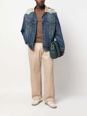 MAISON MARGIELA X Pendleton Distressed Denim Jacket