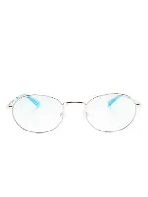 CHIARA FERRAGNI Round-frame Glasses - Gold