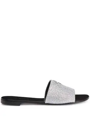 GIUSEPPE ZANOTTI Shirley Glitter Sandals - Silver