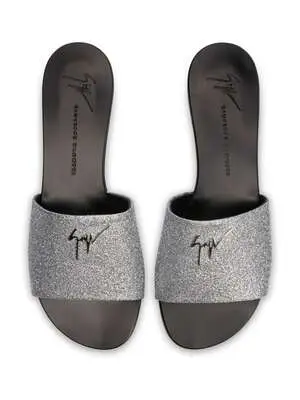 GIUSEPPE ZANOTTI Shirley Glitter Sandals - Silver