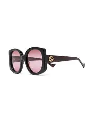 Gucci Oversized Logo-arm Sunglasses