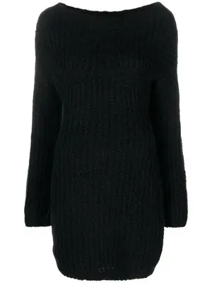 Dsquared2 Off-shoulder Knitted Minidress