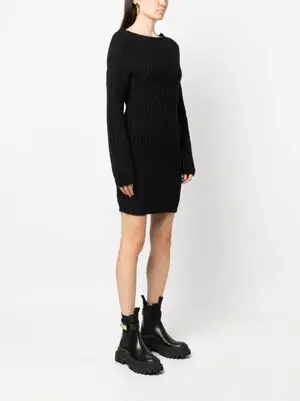 Dsquared2 Off-shoulder Knitted Minidress