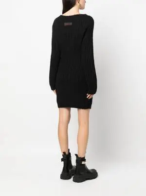 Dsquared2 Off-shoulder Knitted Minidress
