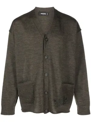 Dsquared2 V-neck Virgin Wool Cardigan
