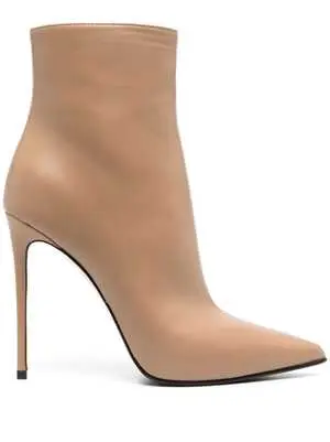LE SILLA Eva 120mm Leather Ankle Boots - Brown