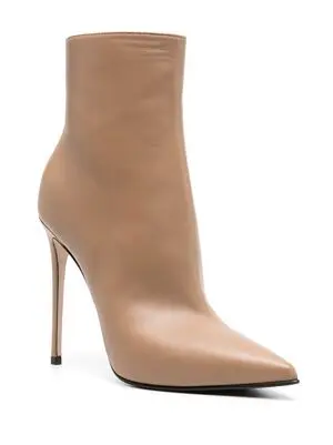 LE SILLA Eva 120mm Leather Ankle Boots - Brown