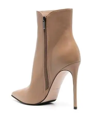 LE SILLA Eva 120mm Leather Ankle Boots - Brown