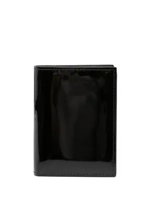 Comme Des Garçons Polka-dot Leather Wallet - Black