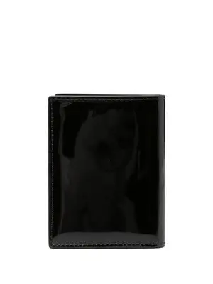 Comme Des Garçons Polka-dot Leather Wallet - Black