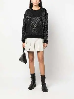 Pinko Crystal-embellished Sweatshirt