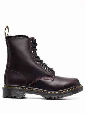 Dr. Martens Serena 1460 Leather Boots - Red